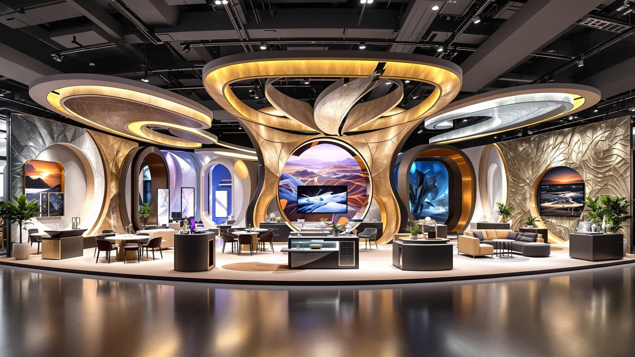 Scenic And Prop Gallery - Trade Show Streets